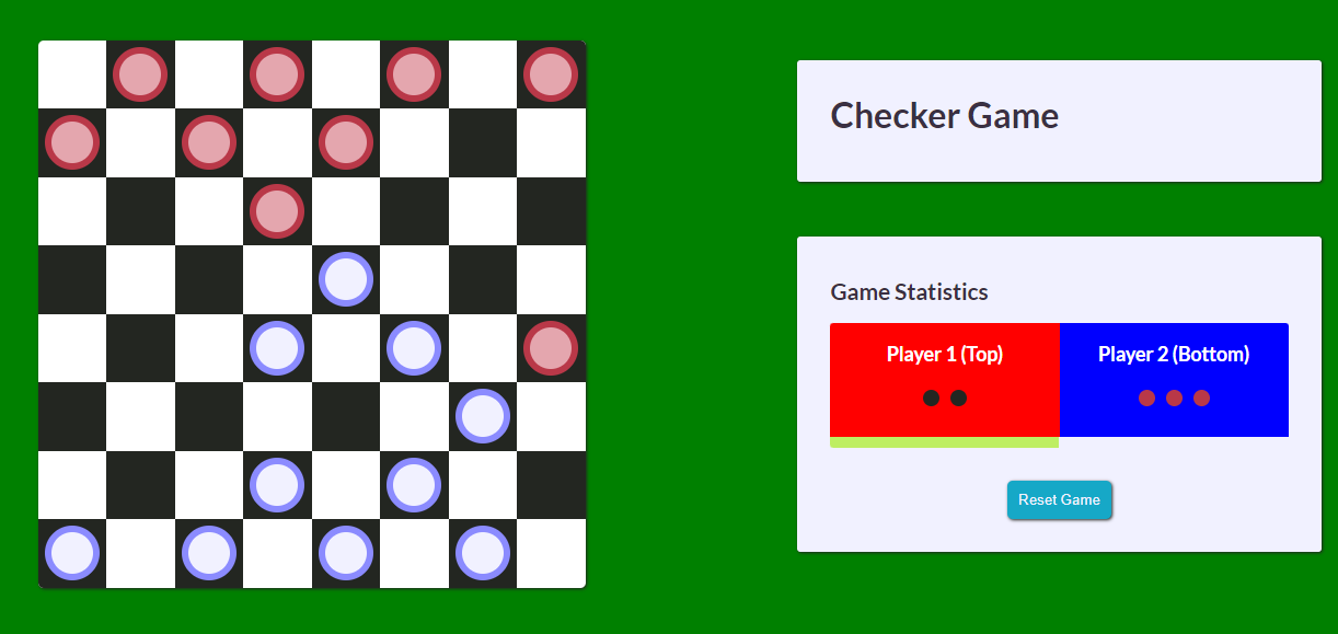 Simple Checker Game In Javascript Free Source Code Sourcecodester 